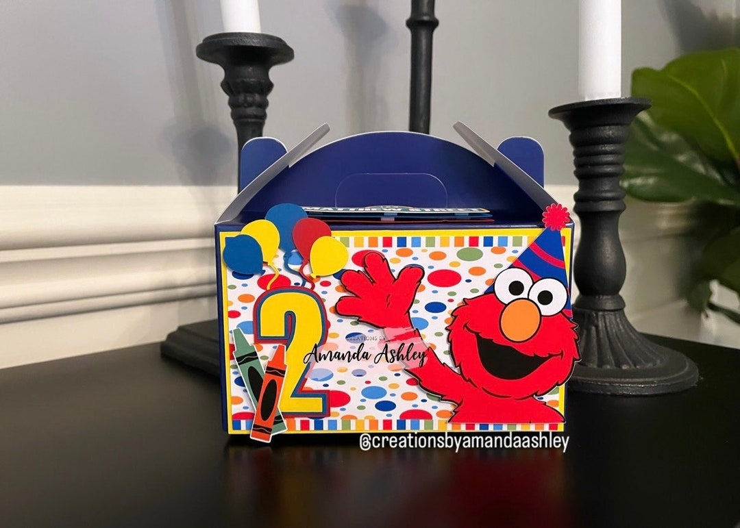 Elmo Favor Boxes, Sesame Street Favor Boxes, Elmo Birthday Party, Elmo ...