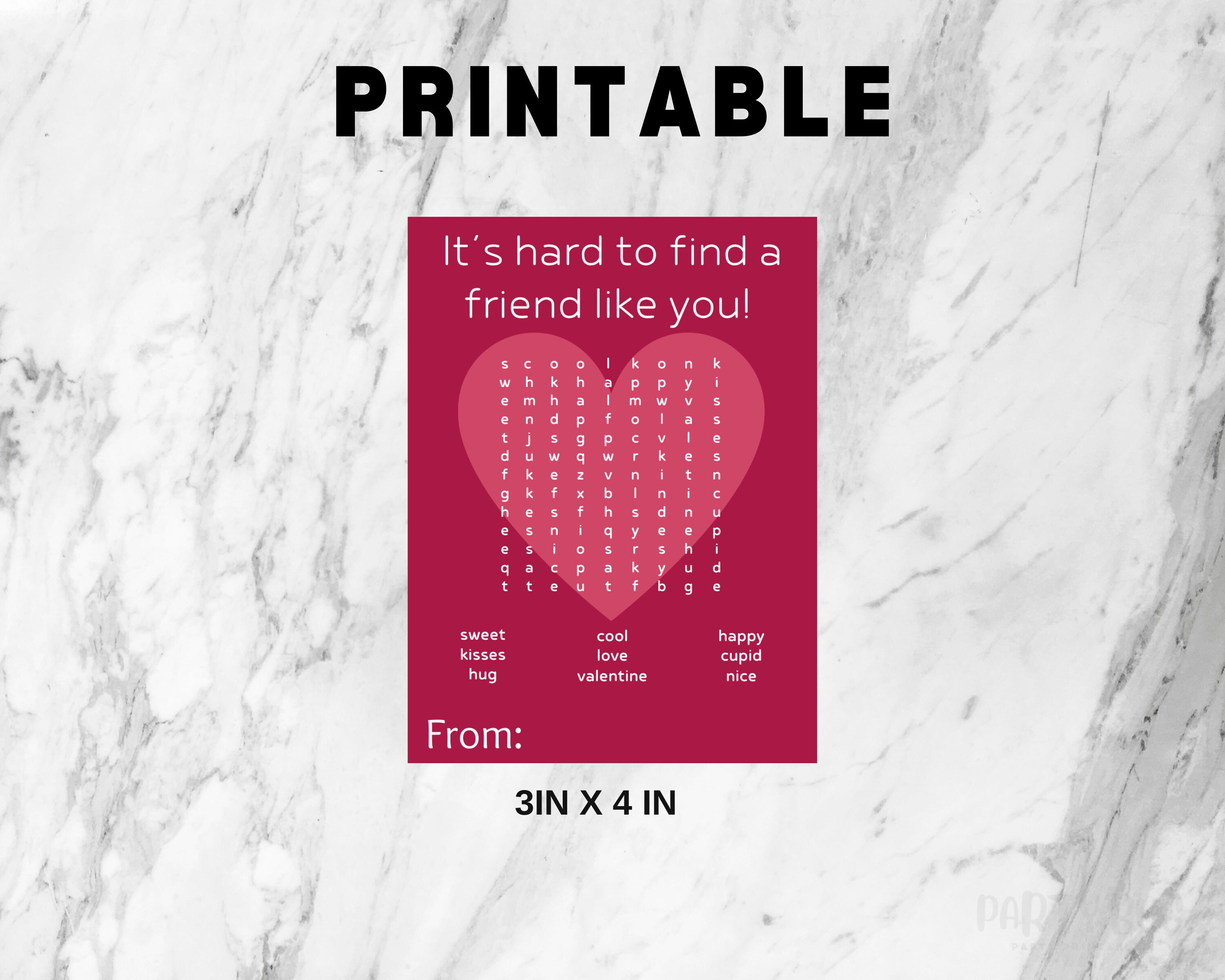 Printable Word Search Valentine, Class Valentines, School Valentine ...