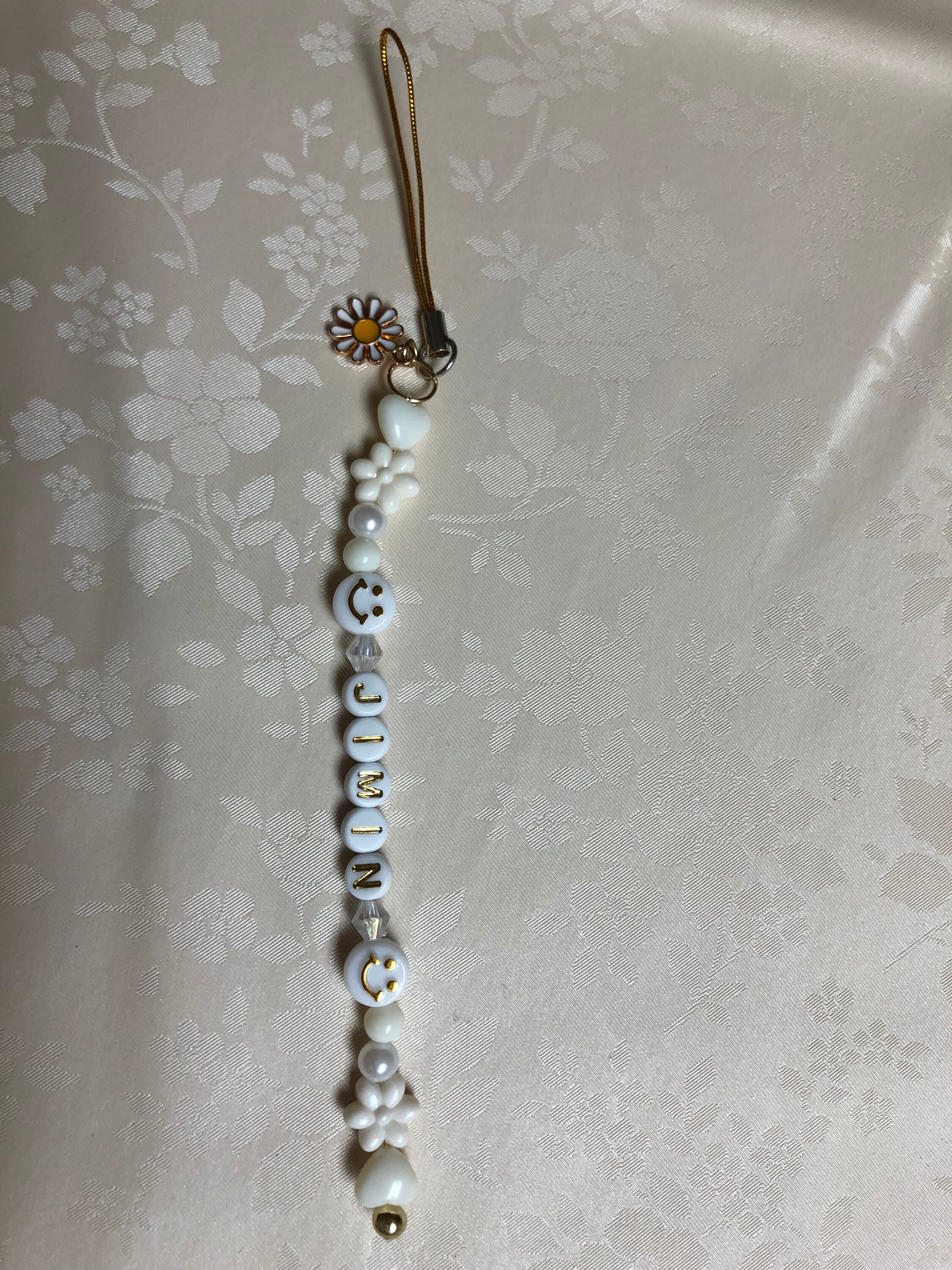 Single Strand BTS Bias Beaded Keychain Phone Charm - Etsy