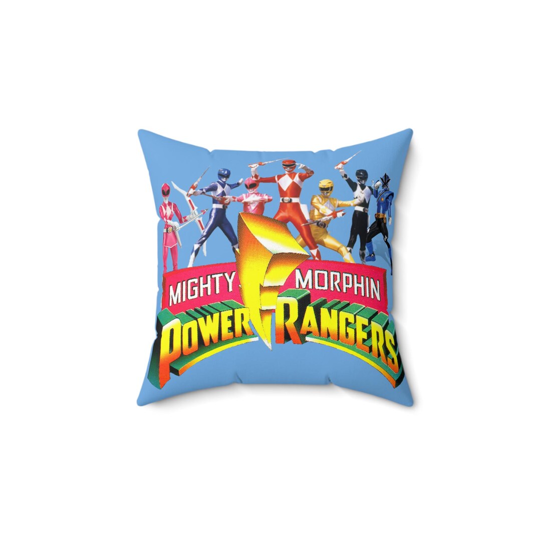 Power Rangers Mighty Morphin Spun Polyester Square Pillow - Etsy