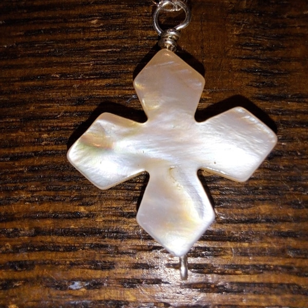 Pearl Cross Pendant - Etsy