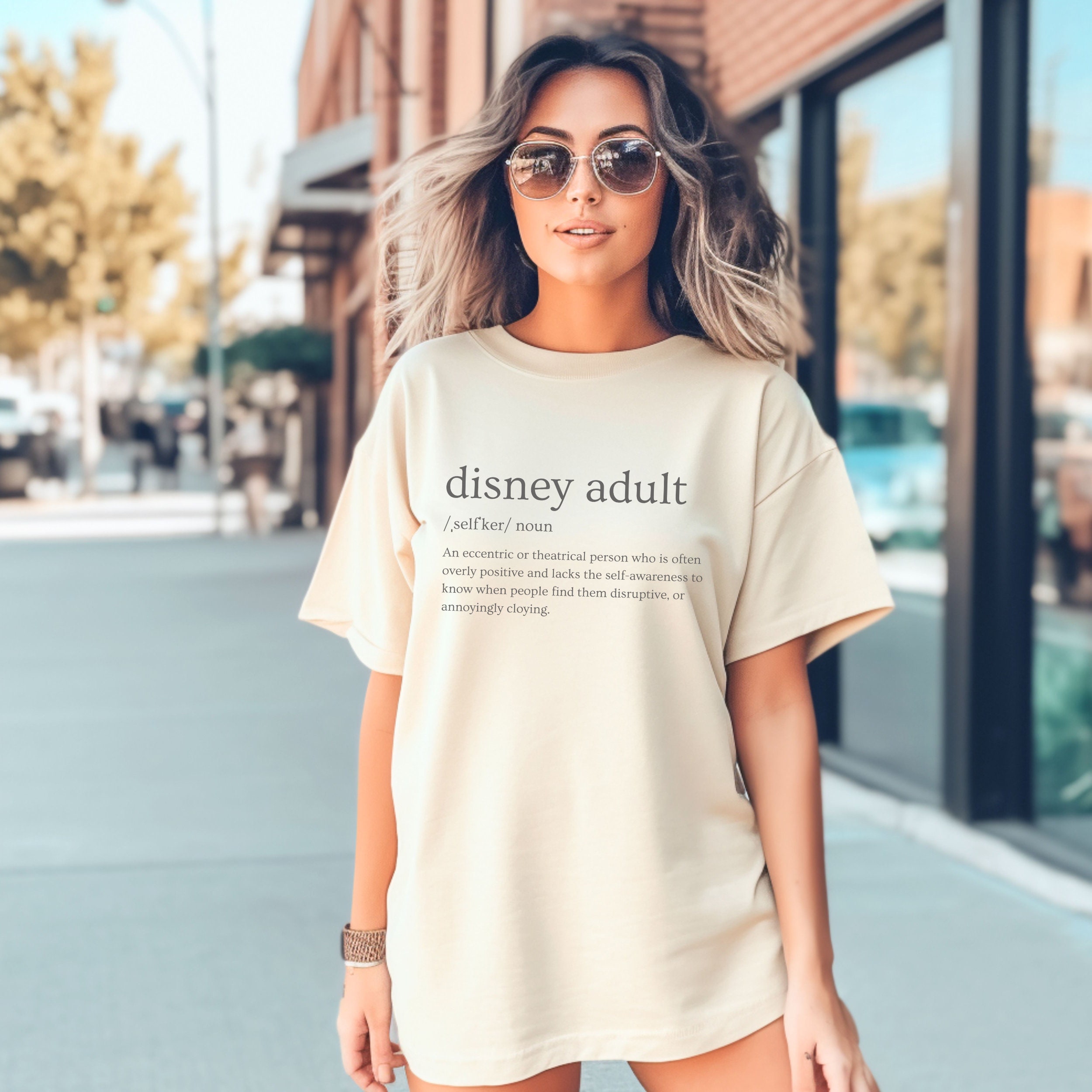 Disney Adult Definition / Disney World Garment-dyed T-shirt - Etsy