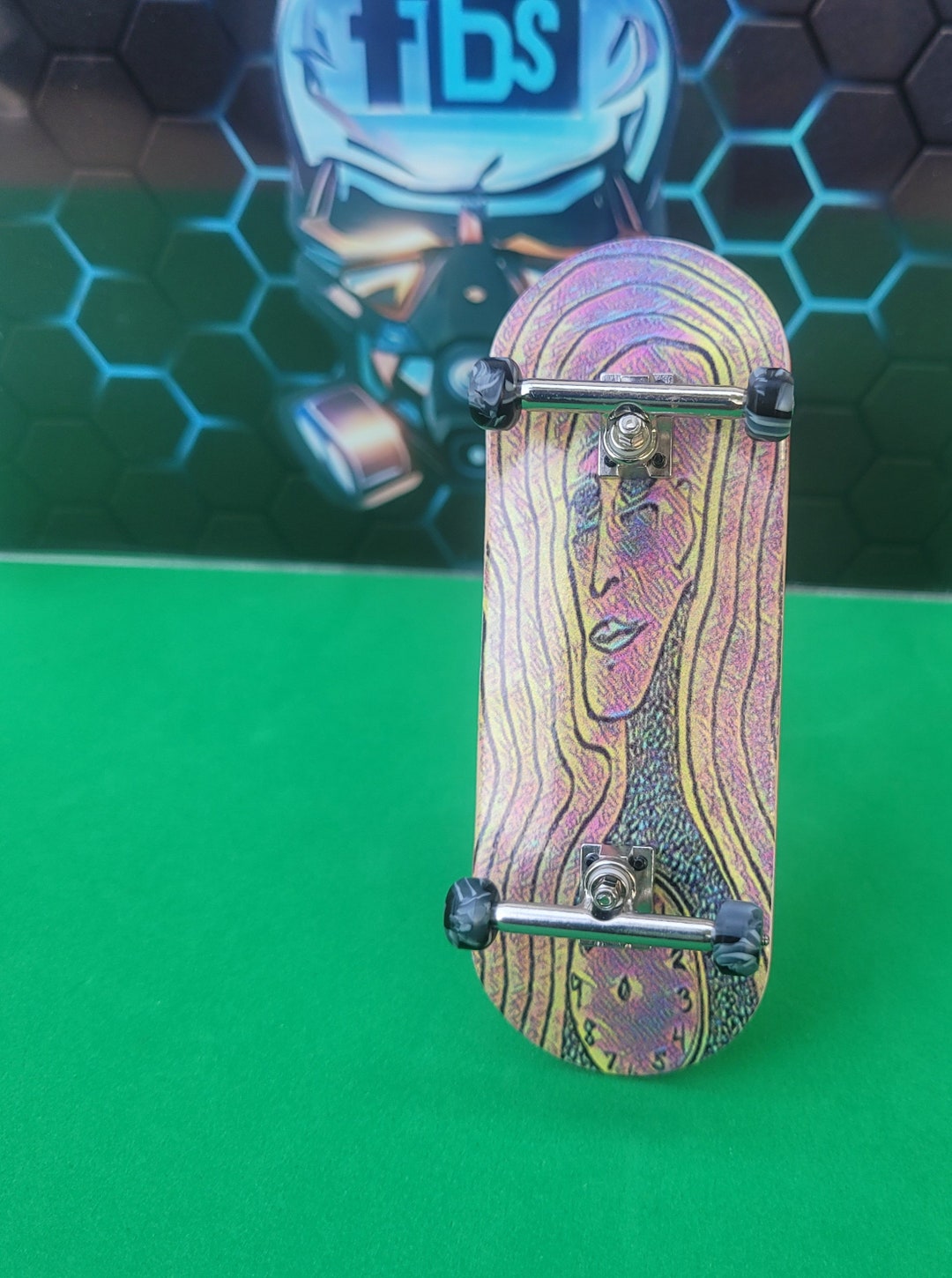 Fingerbombsk8boards Custom 34 Mm Complete Fingerboard strain Real Wear ...