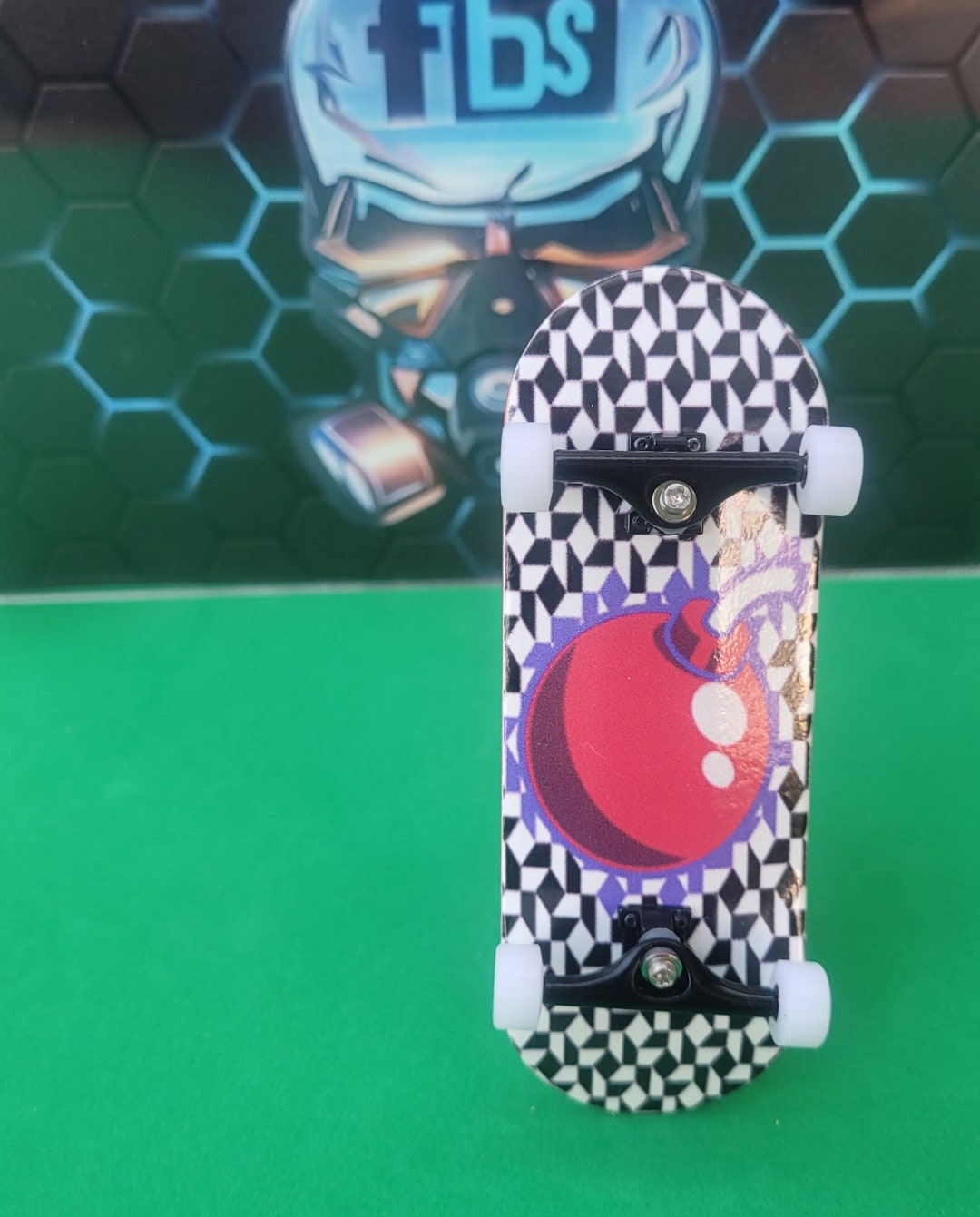 Fingerbombsk8boards Custom 34 Mm Complete Fingerboard (dimension") Real ...