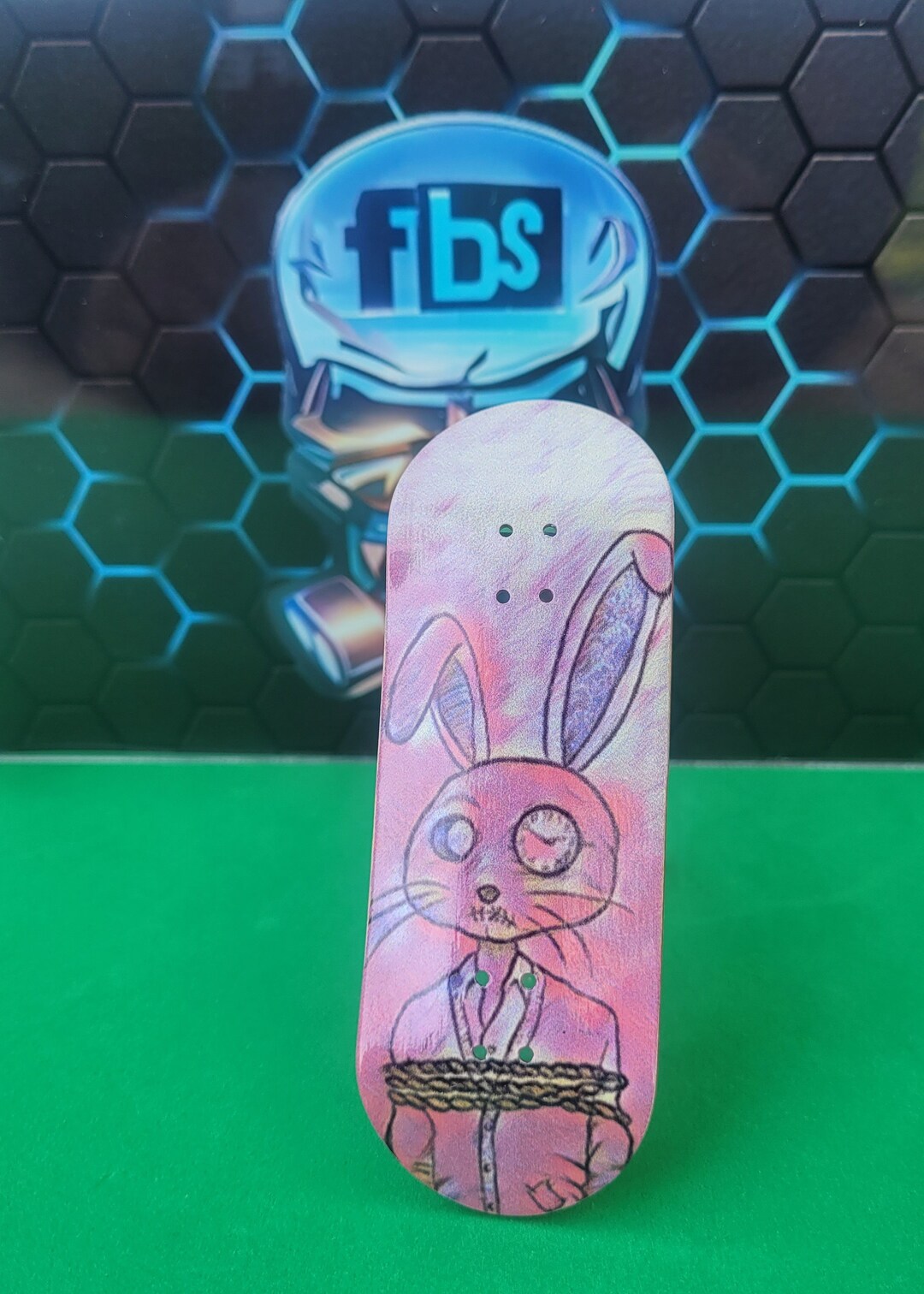 Fingerbombsk8boards Custom 34 Mm Fingerboard Deck Artist Series ("rabit ...