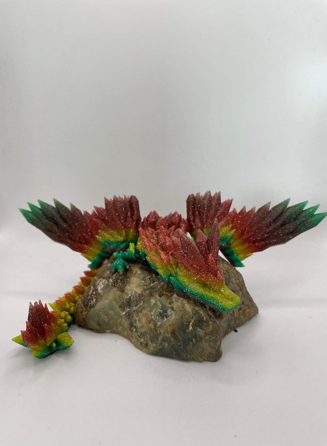 Crystal Winged Dragon 3D Printed Cinderwing3d - Etsy