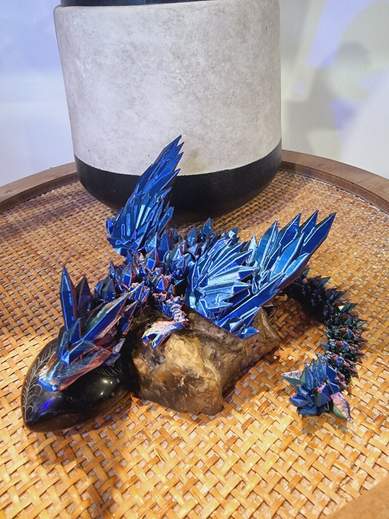 Crystal Winged Dragon 3D Printed Cinderwing3d - Etsy