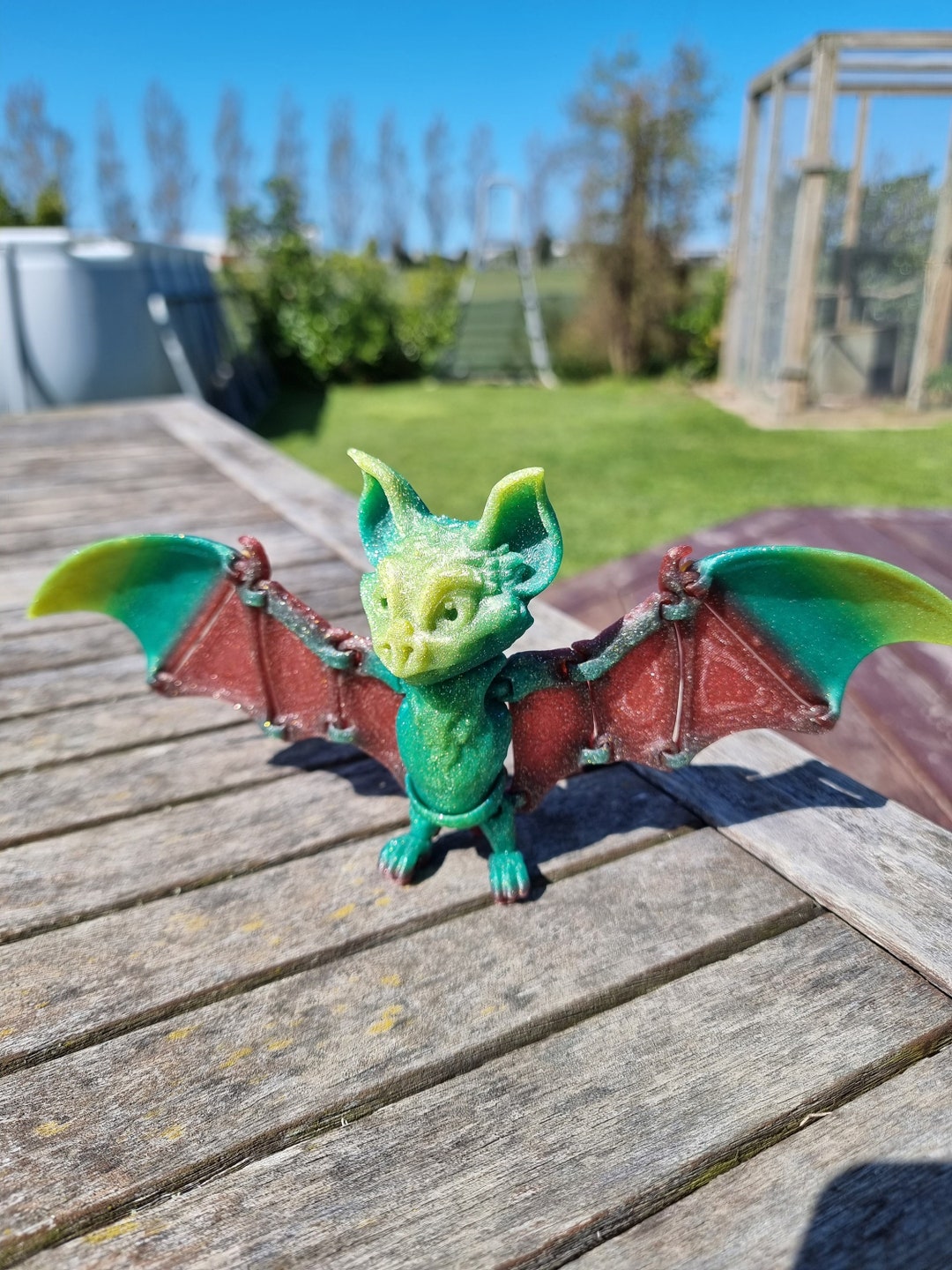 Articulated Bat - 3D Printed - Matmire Makes - Etsy