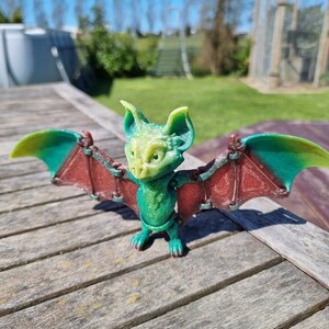 Articulated Bat - 3D Printed - Matmire Makes - Etsy