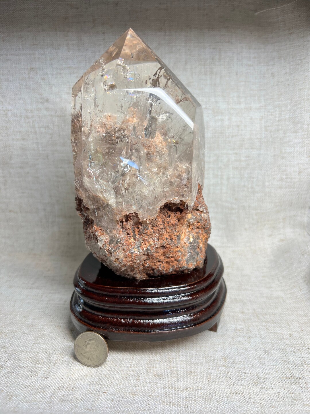 Garden Quartz Free Form Specimen With Custom Stand / EXTRA LARGE ...