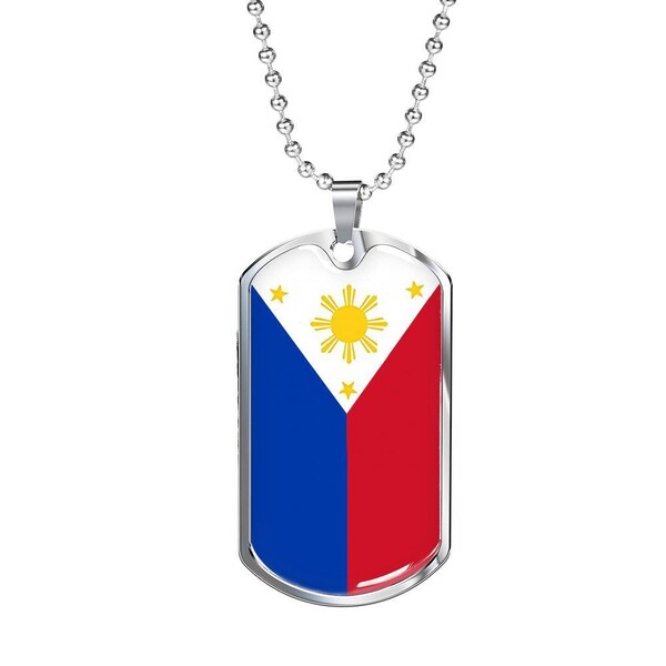 Filipino Flag Pendant - Etsy