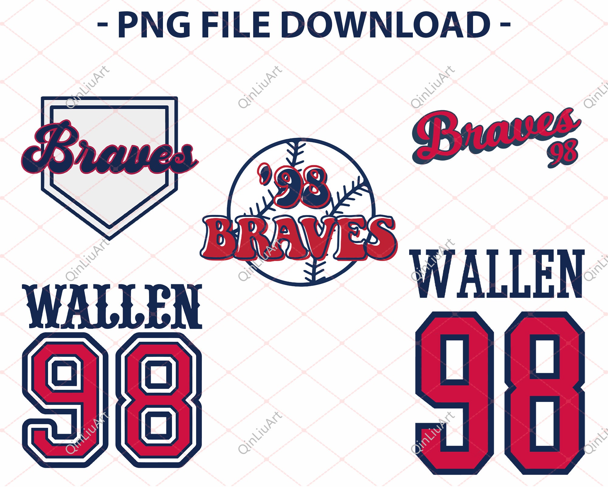 98 Braves Png Braves 98 Wallen Png Wed Have Been the 98 - Etsy