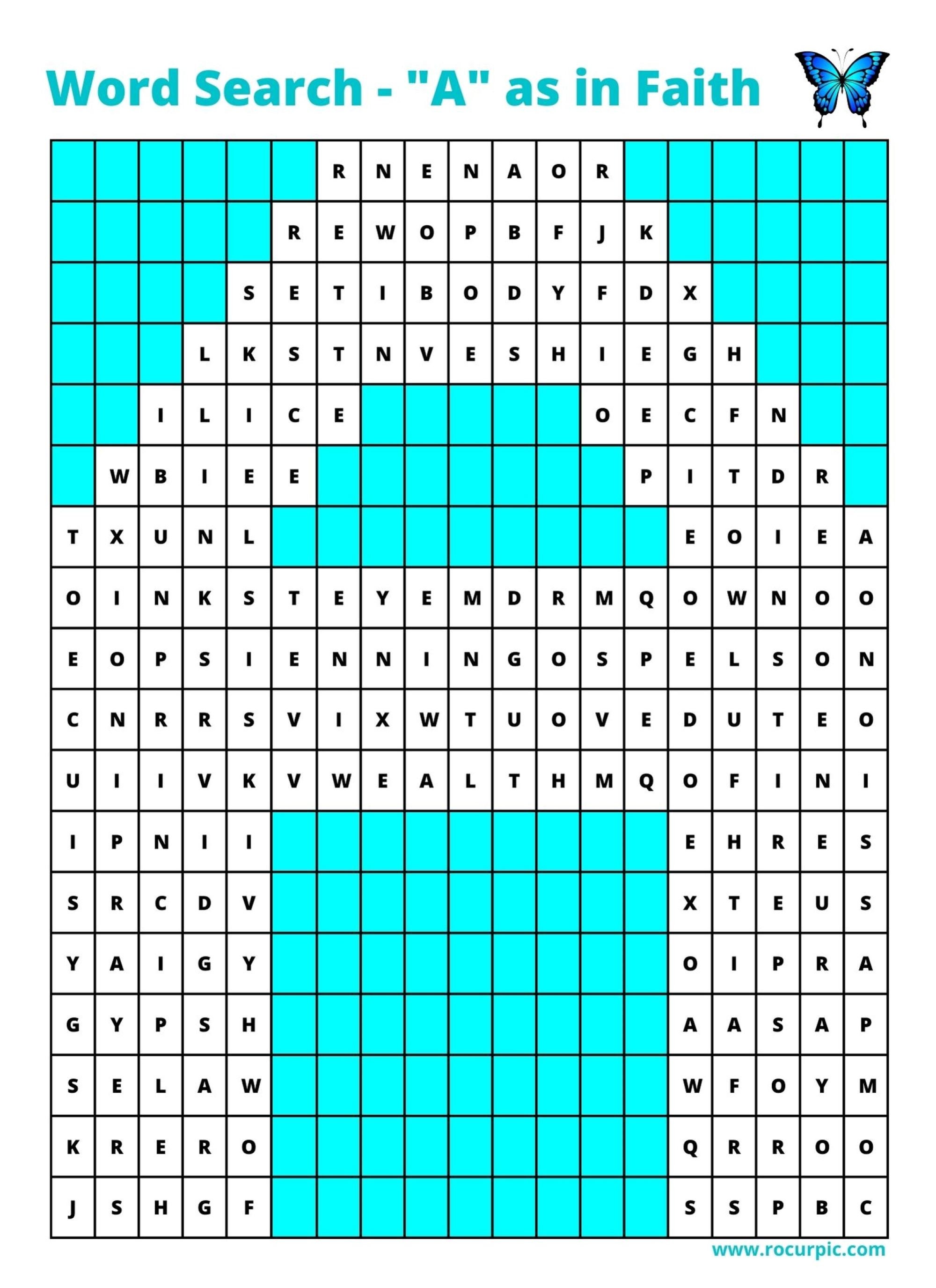 Faith Word Search - Etsy