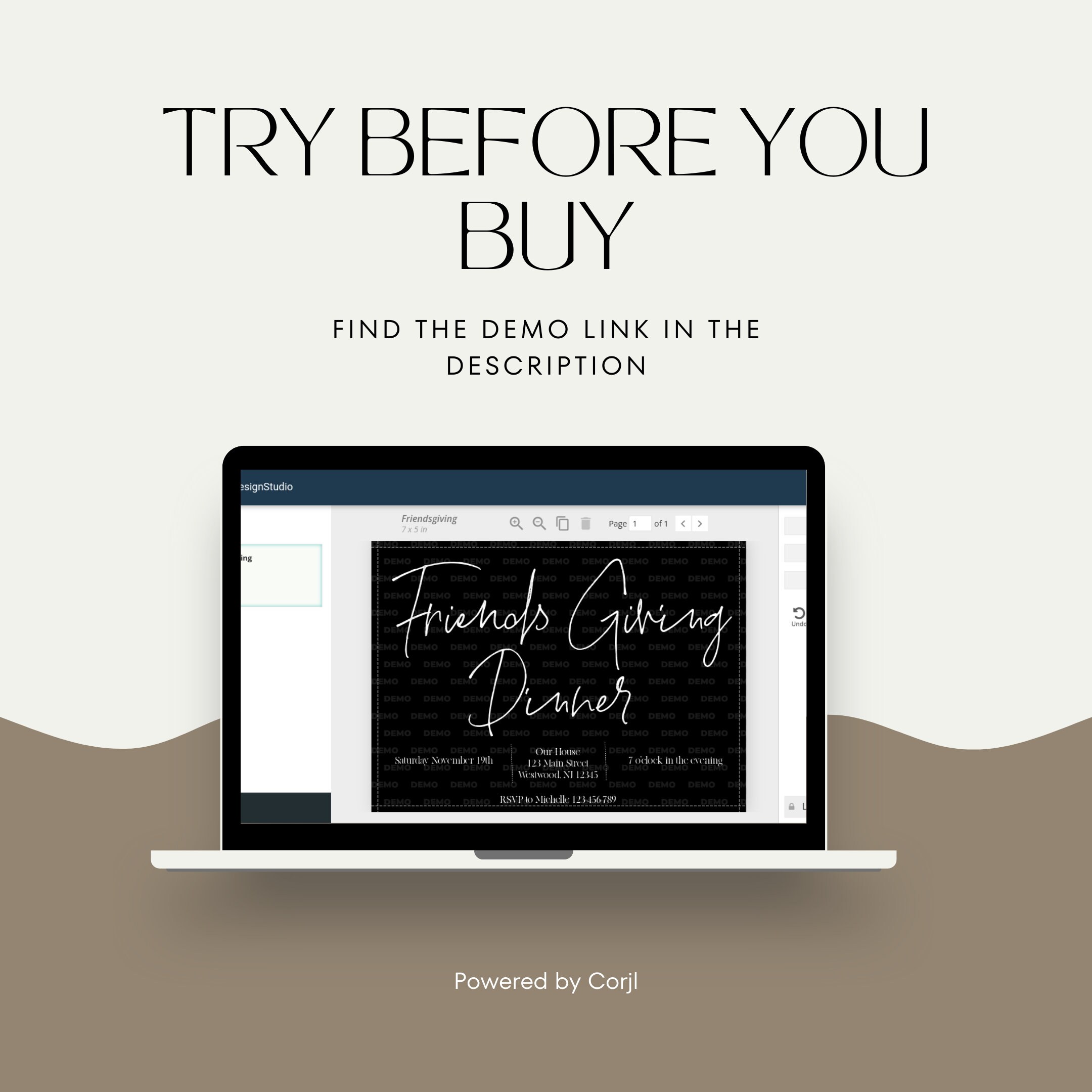 Editable Friends Giving E-invite and Printable Invitation, Fall Party ...