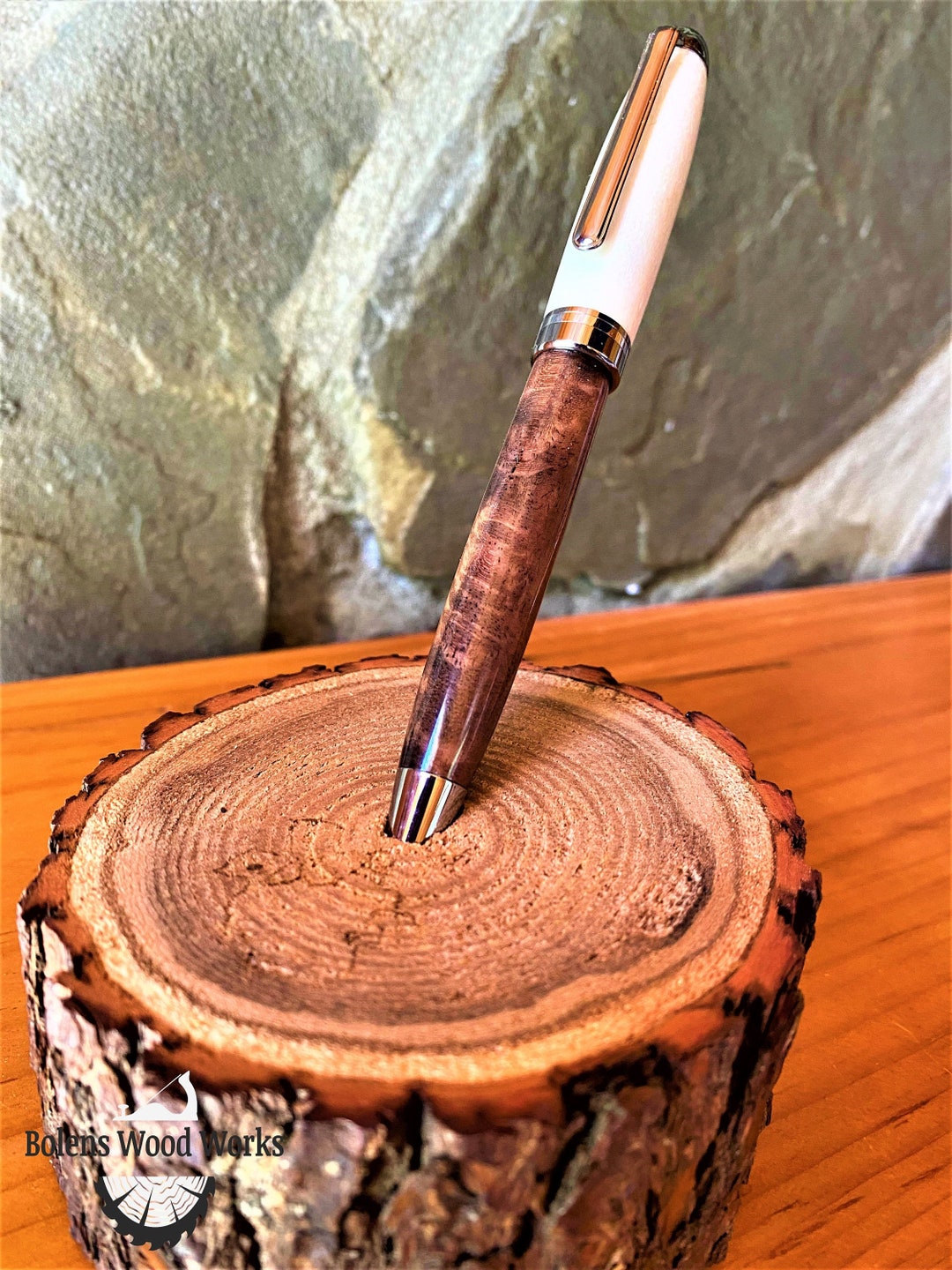 Deer Antler and Your Choice of Wood European Style Ballpoint Pen. - Etsy