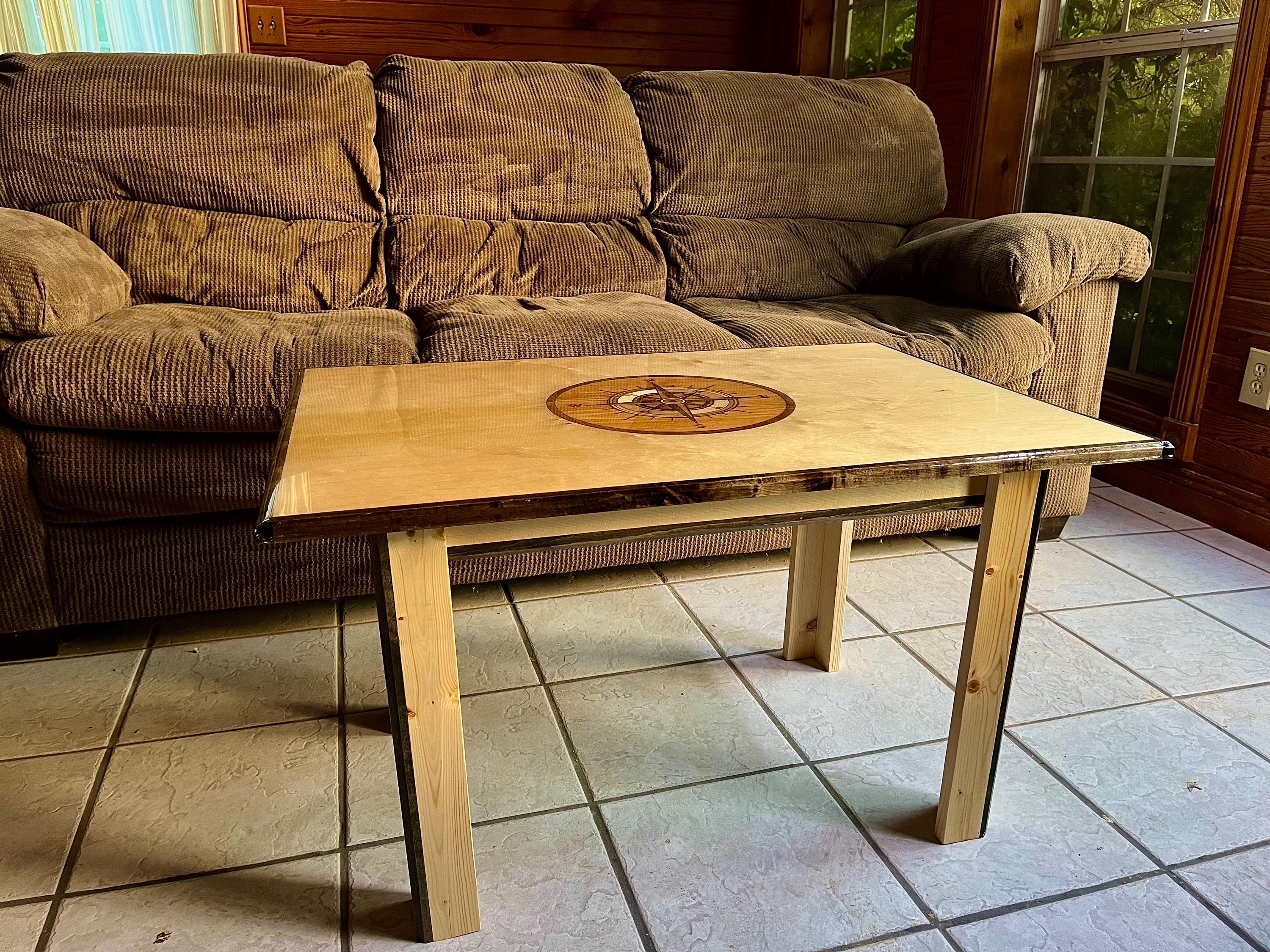 Compass Coffee Table 2x3 Feet. - Etsy