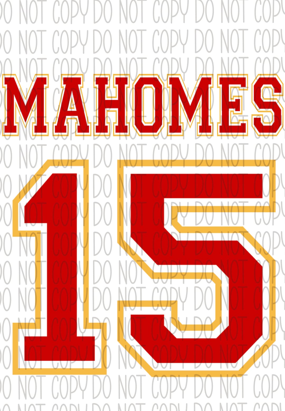 Chiefs Mahomes 15 Digital Download PNG - Etsy