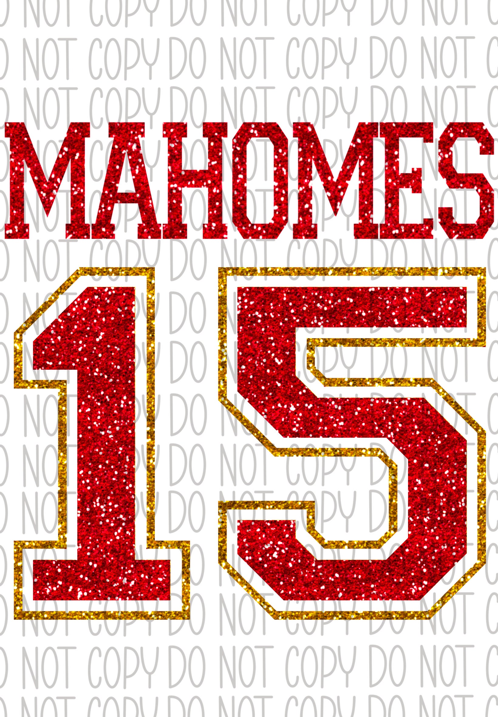 Chiefs Mahomes 15 Glitter PNG Digital Download - Etsy