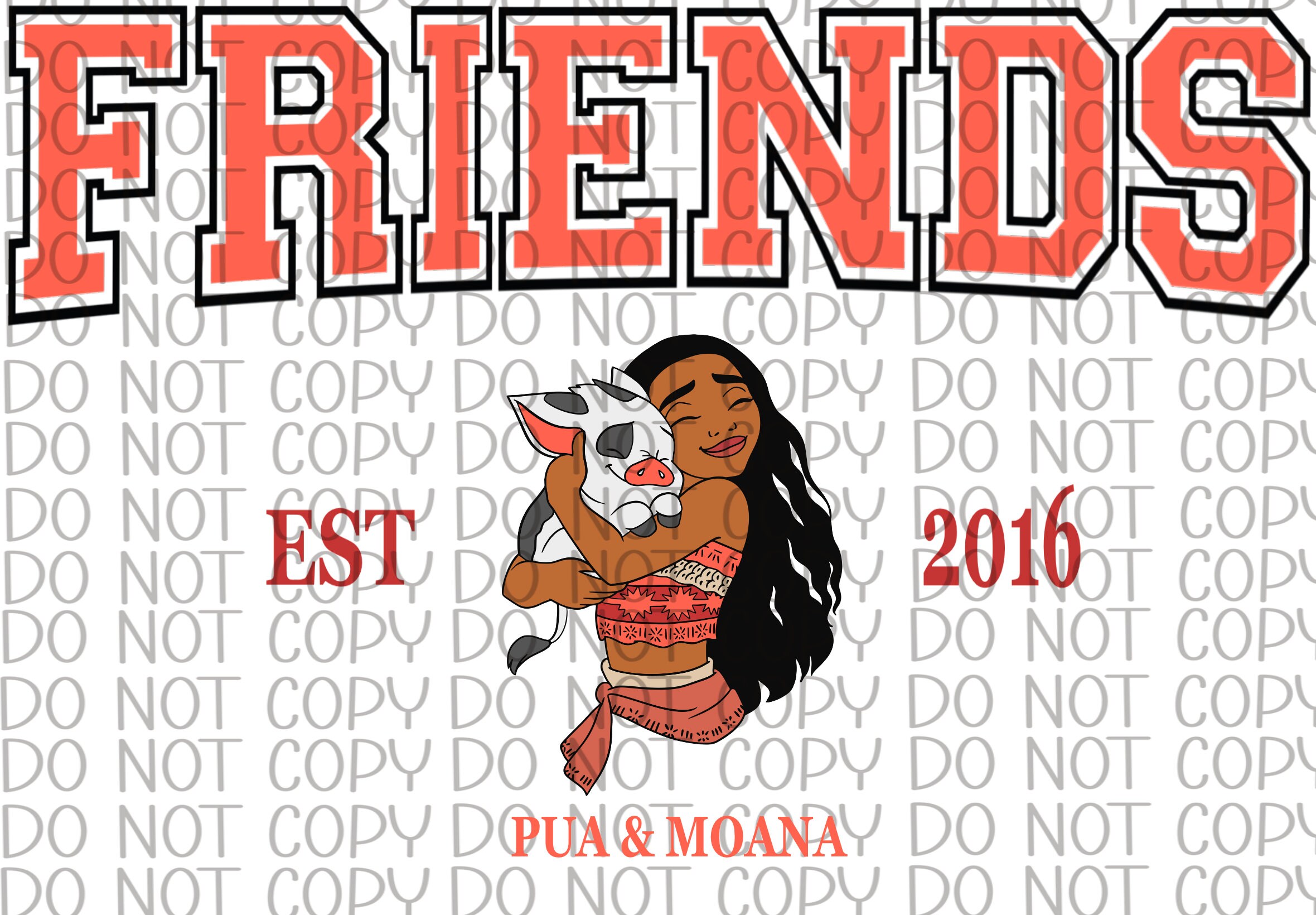 Friends Moana and Pua Designs Sublimation Digital Download - Etsy