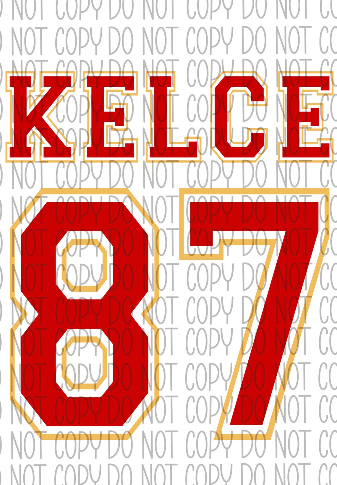 Chiefs Kelce #87 Digital Download PNG - Etsy