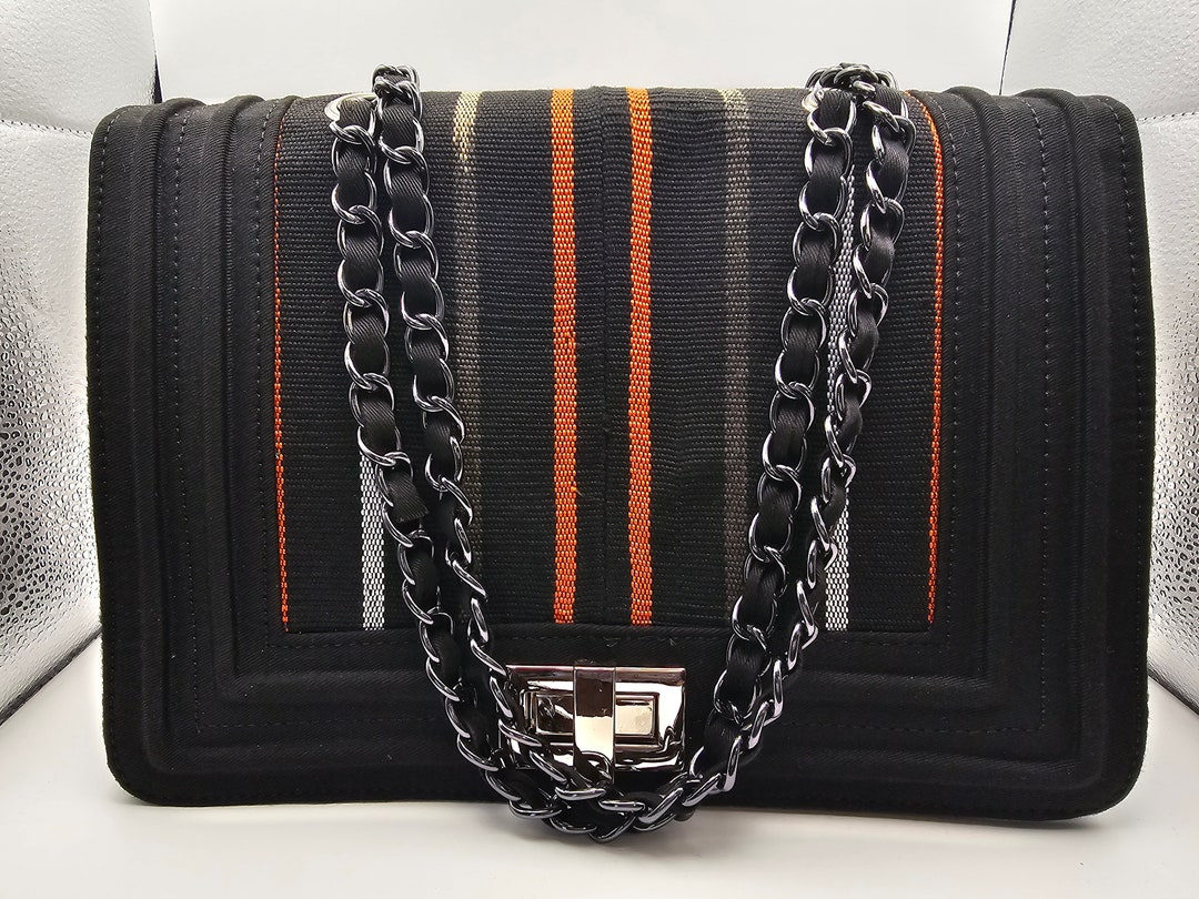 Aso Oke Print Purse With Silver Twist Clasp - Etsy