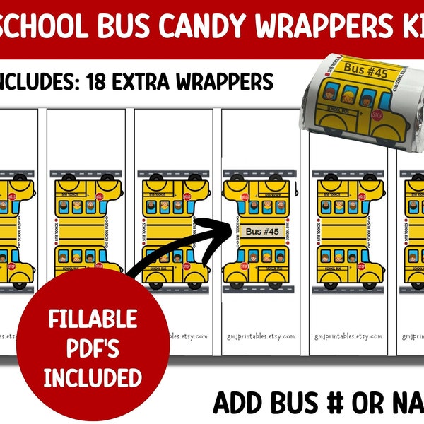 Bus Candy Wrapper - Etsy