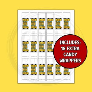 Back to School Candy Wrappers, 1st Day of School, Candy Bar Wrappers ...