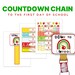 Back to School Countdown Paper Chain: Printable Classroom Decor (PDF ...