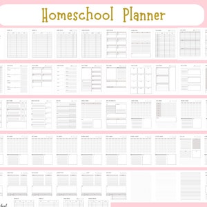 Homeschool Planner Bundle, Printable Homeschool Binder, Homeschool ...