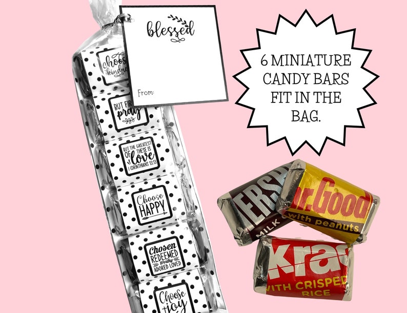 Miniature Chocolate Candy Bar Wrappers Printable Candy - Etsy