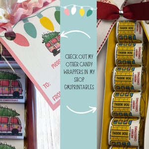 School Bus Thank You Candy Bar Wrap, End of the School Year, Bus Driver ...