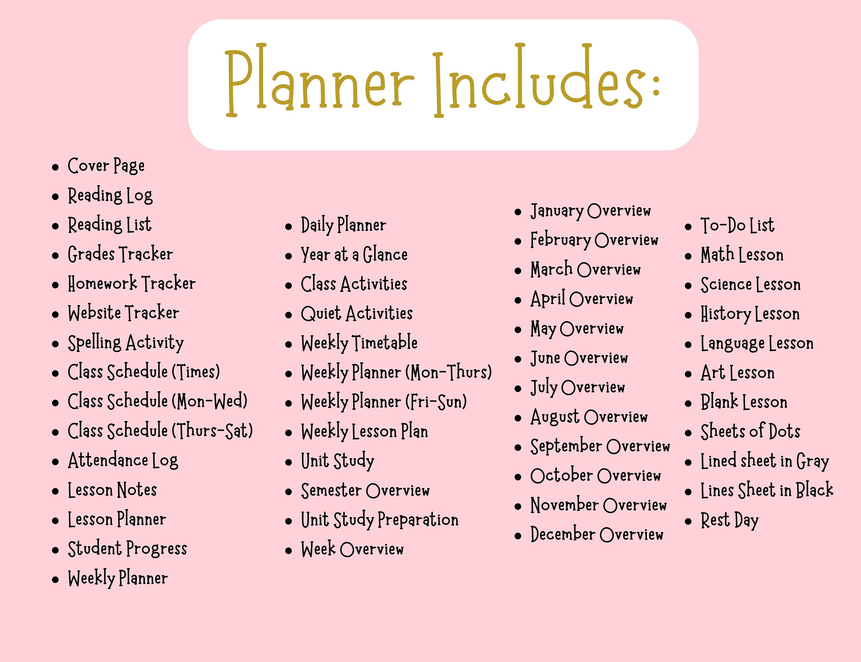 Homeschool Planner Bundle, Printable Homeschool Binder, Homeschool ...