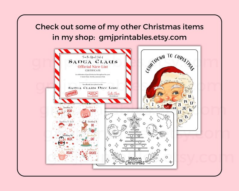 Christmas Coloring Bookmarks, Printable Holiday Bookmarks to Color ...