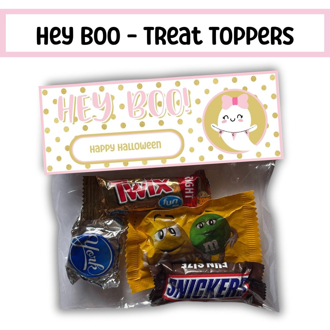 Halloween Treat Bag Topper, Printable Halloween Party Favor ...
