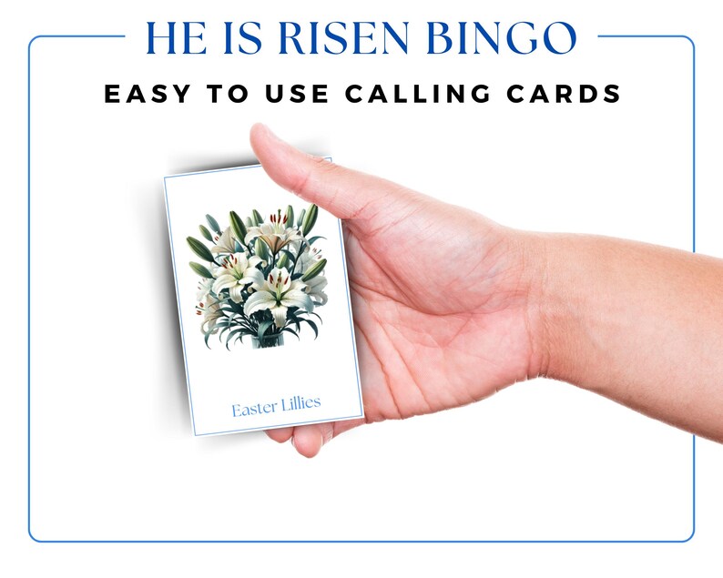 He is Risen Bingo Game, Christian Easter Printable, Bible Bingo Cards ...