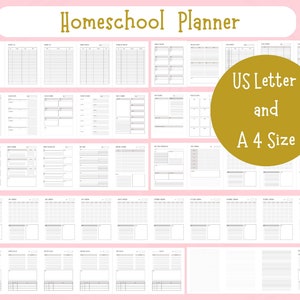 Homeschool Planner Bundle, Printable Homeschool Binder, Homeschool ...