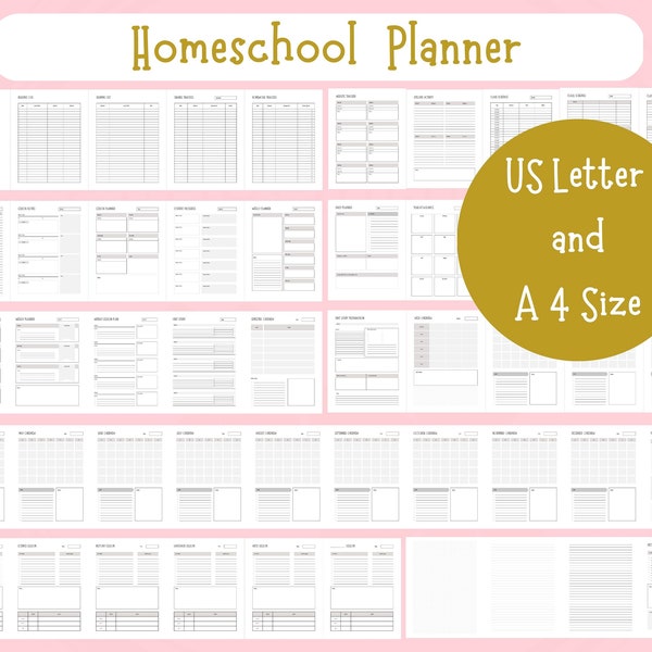 Homeschool Planner - Etsy