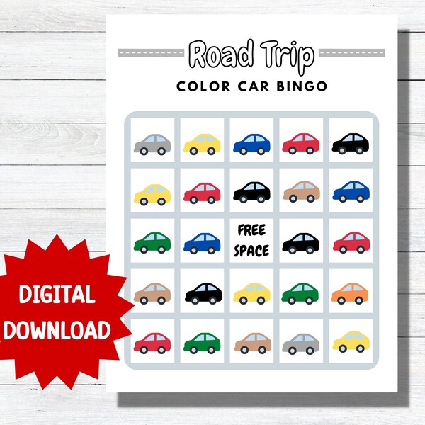 Car Bingo - Etsy