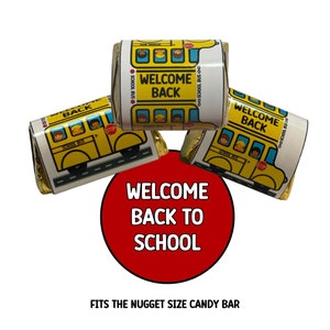 Back to School Candy Wrappers, 1st Day of School, Candy Bar Wrappers ...