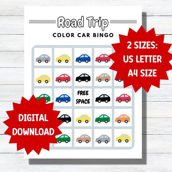 Car Bingo - Etsy
