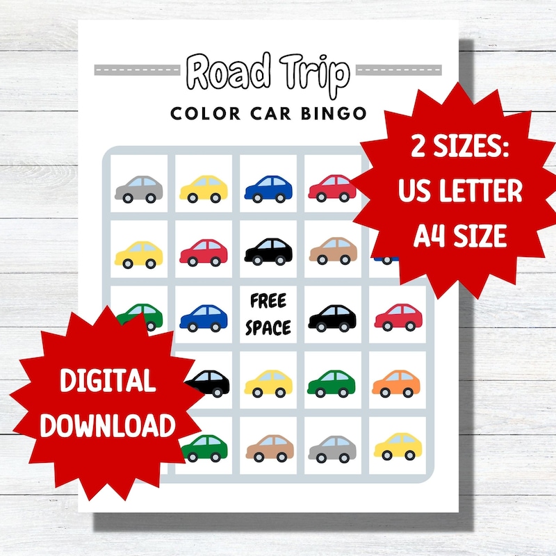 Car Bingo - Etsy
