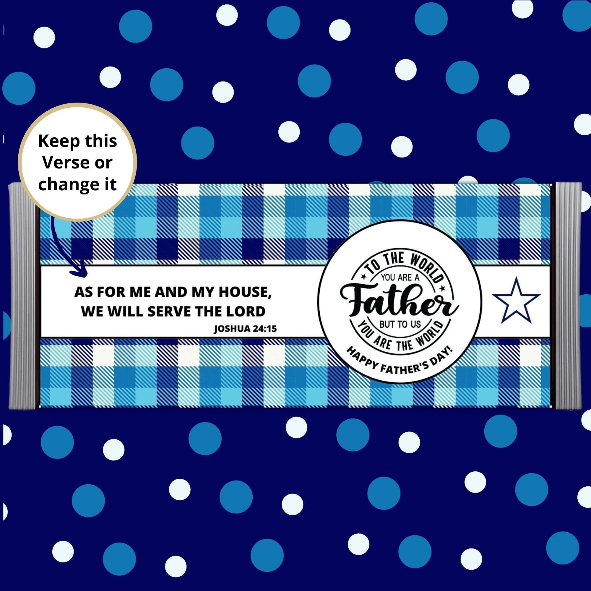Personalized Father's Day Candy Bar Wrapper, DIY Candy Bar Labels, Gift ...