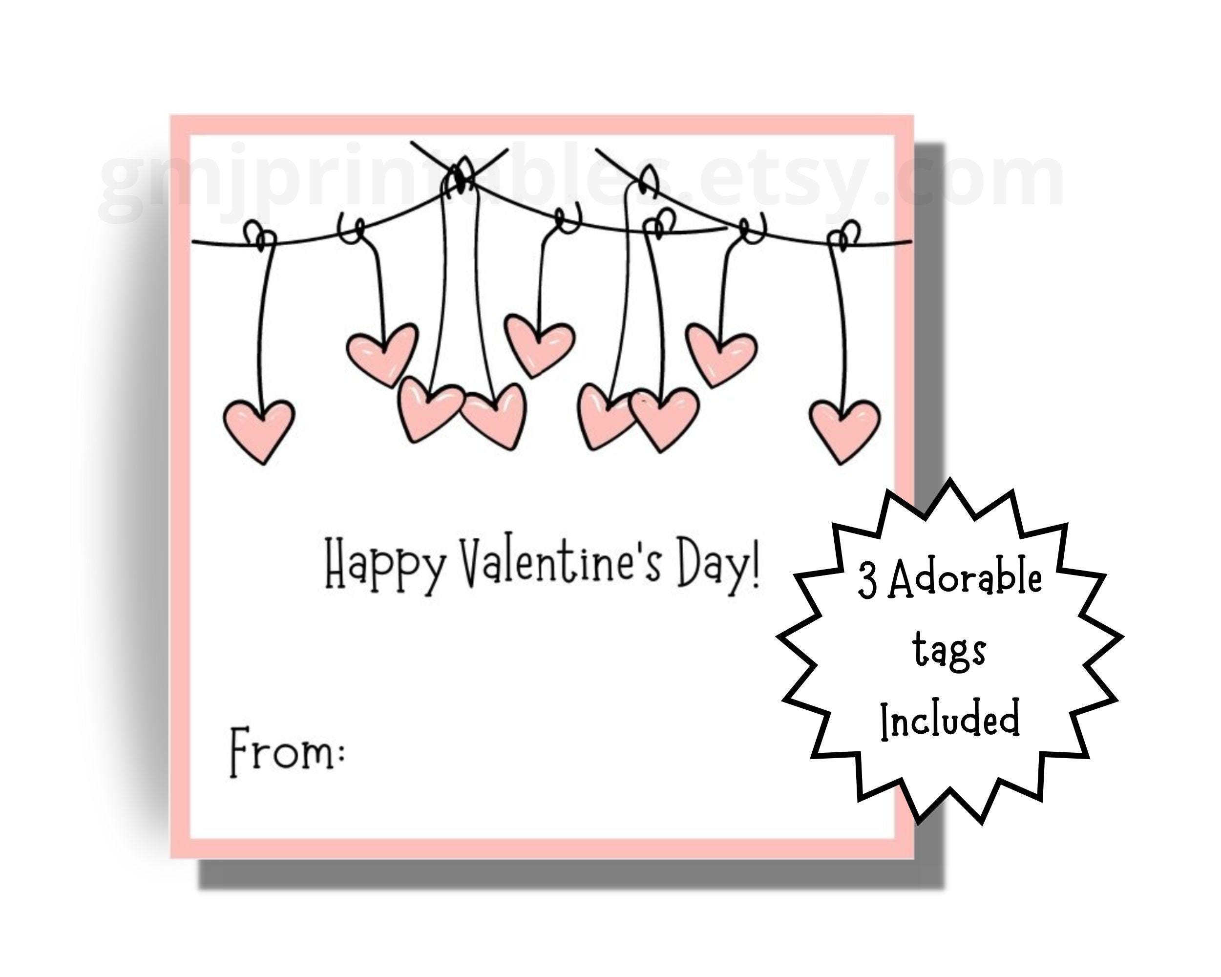 Valentine's Day Candy Wrappers | DIY Printable Miniature Chocolate Bar ...