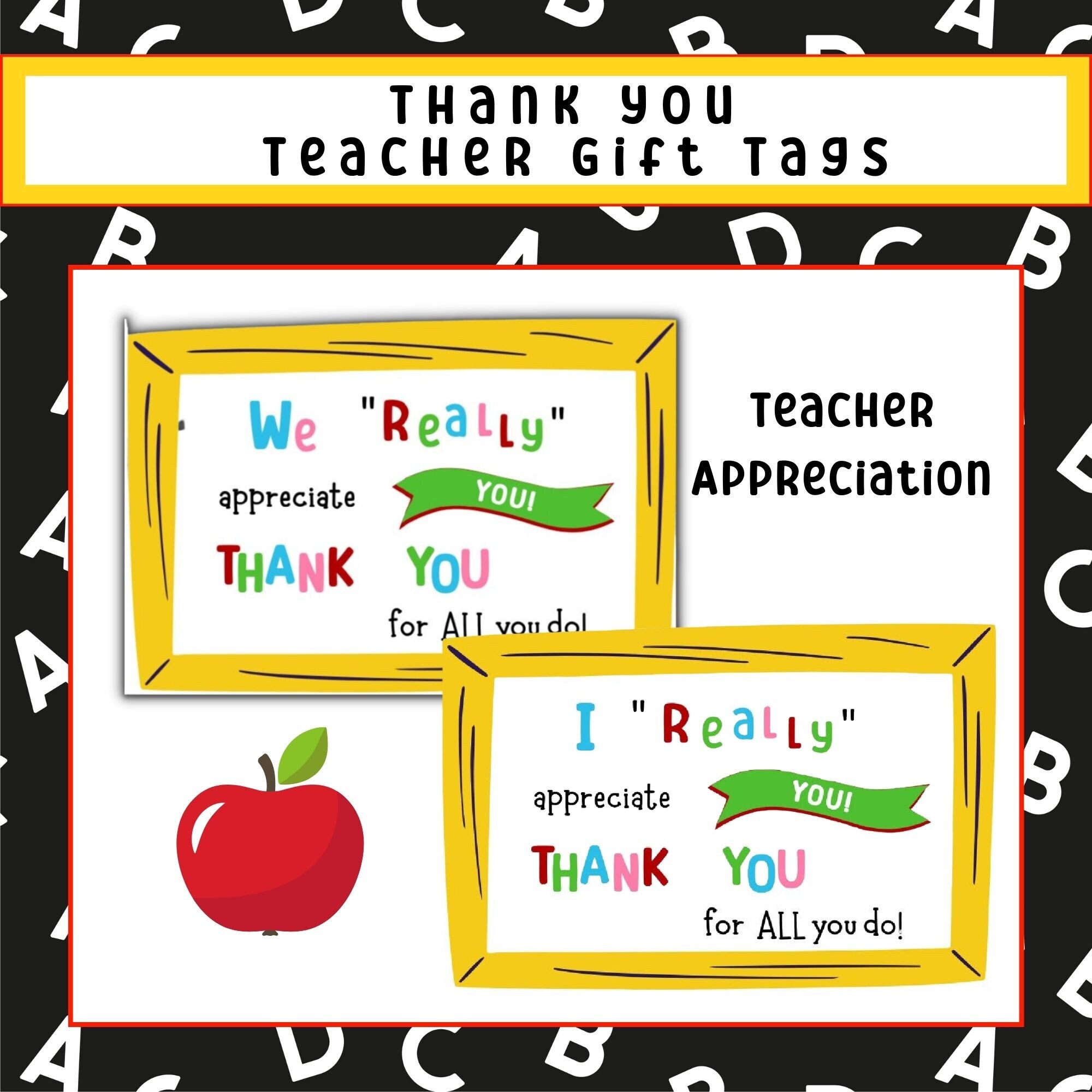School Staff Appreciation, Teacher Appreciation Gift, Thank You Gift ...