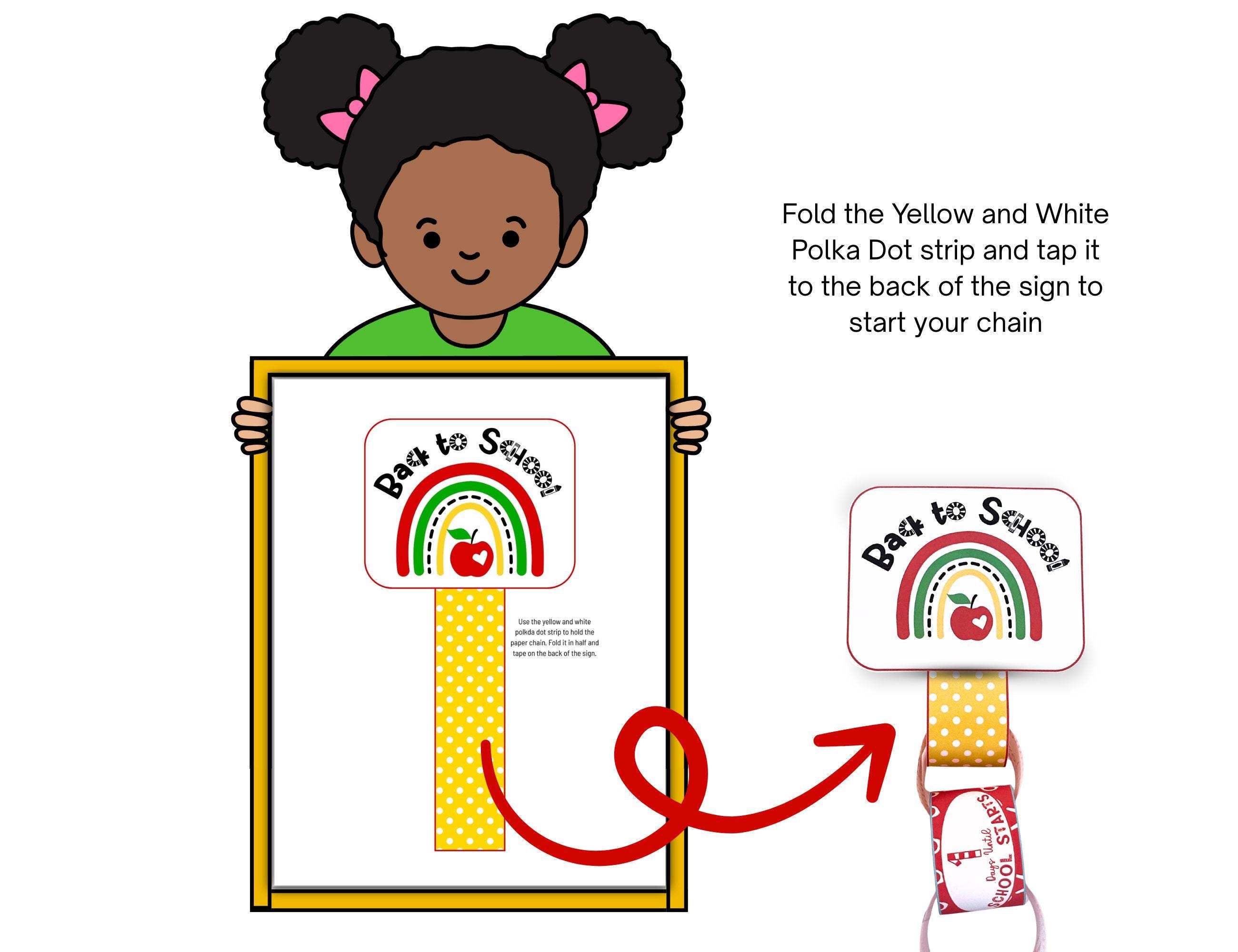 Back to School Countdown Paper Chain: Printable Classroom Decor (PDF ...