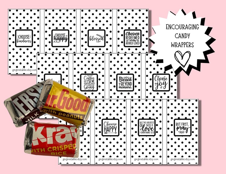 Miniature Chocolate Candy Bar Wrappers Printable Candy - Etsy