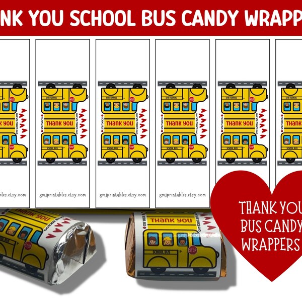 Bus Candy Wrapper - Etsy