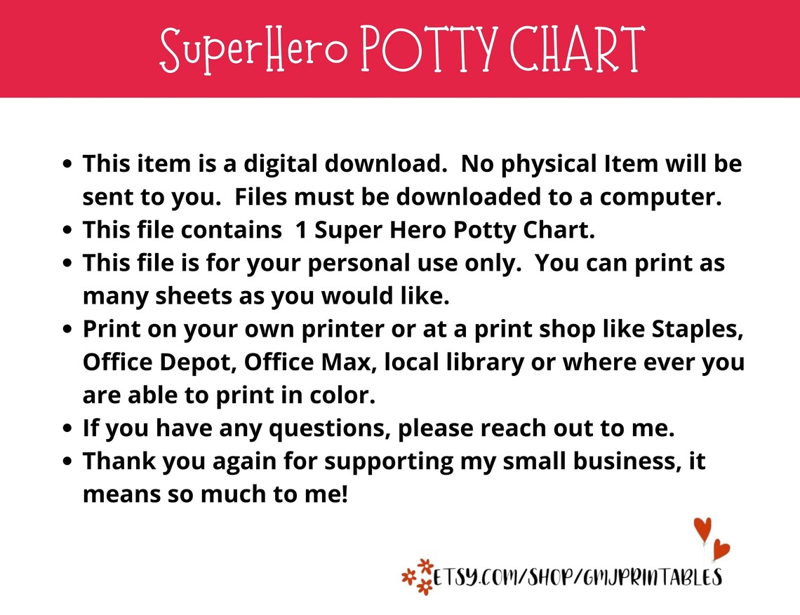 Potty Chart for Your Toddler, Preschool Printable Training Reward Chart ...