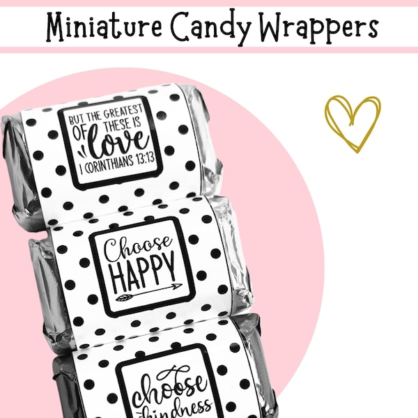 Miniature Wedding Candy Bar Wrappers - Etsy