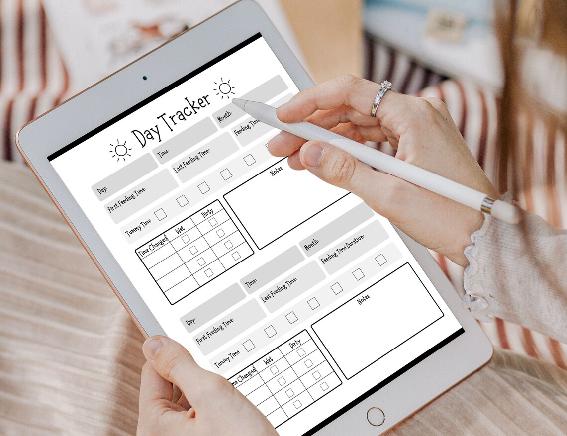 Newborn Infant Planner, Newborn Tracker, Baby Daily Log, New Baby Gift ...